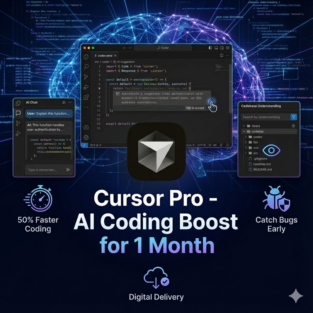 Cursor Pro 1 Month Subscription - AI-Powered Code Editor Access ...