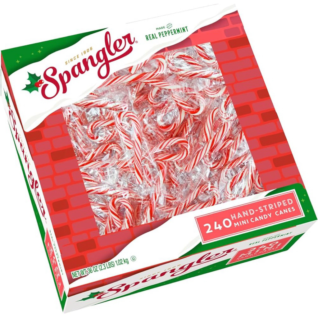 Spangler Red and White Peppermint Mini Canes 240 Count Box | Shopee ...