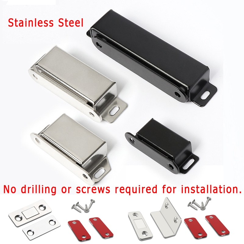 Stainless Steel Cabinet Door Magnetic Catch Closer Magnet Pintu 6 Size ...