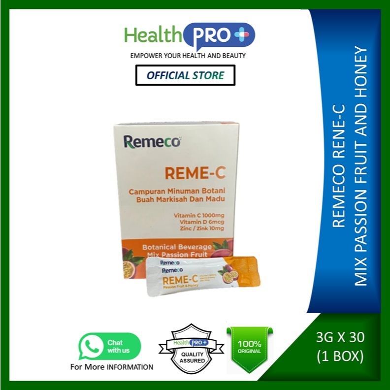 Remeco Reme-C Passion Fruit 30's Vitamin C Supplement Vitamin D Vitamin ...