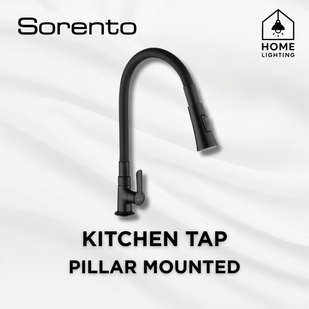 Sorento Kitchen Tap SRTWT5830 Mixer Sink Faucet Pillar Mounted Pull Out ...