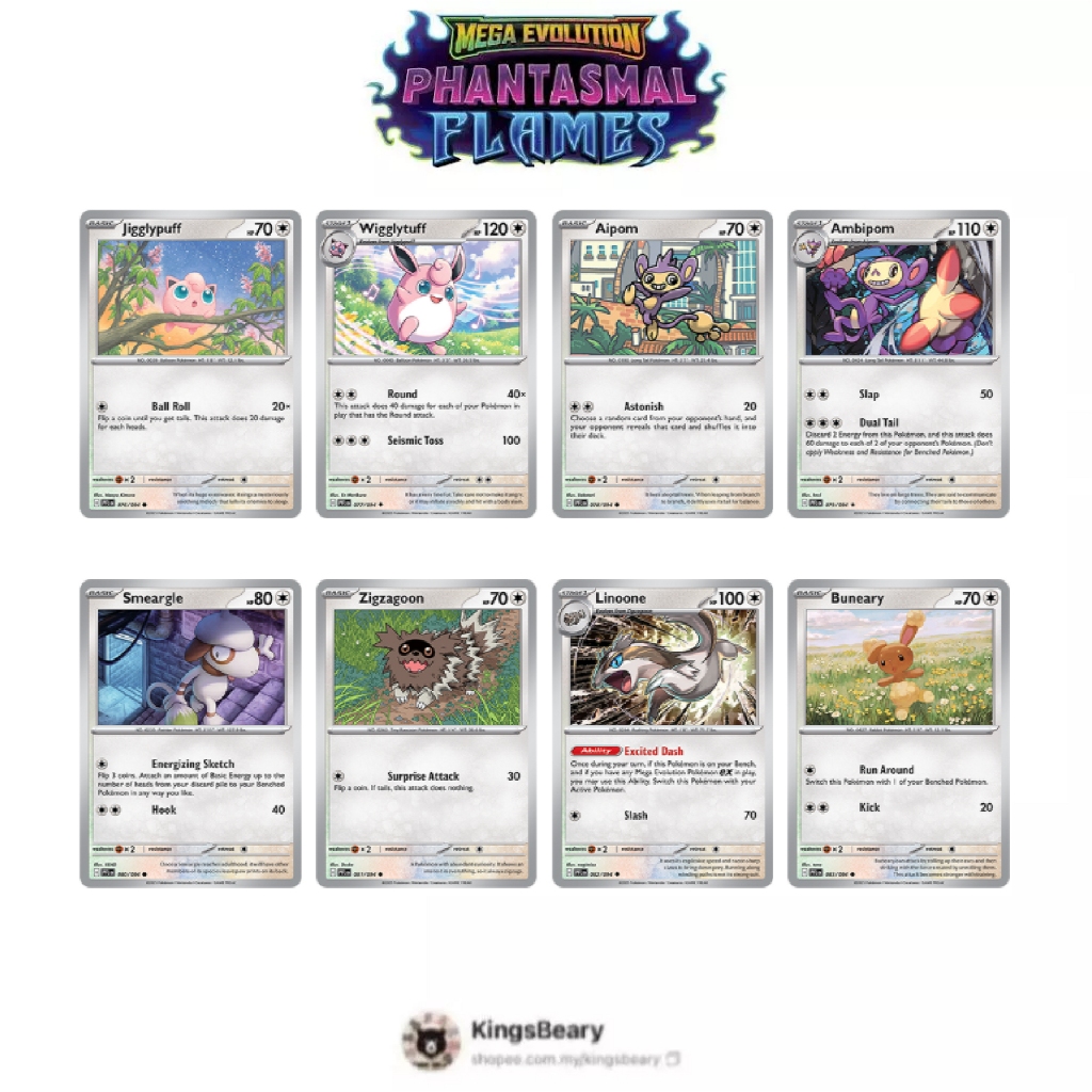 Phantasmal Flames | Colorless type Normal type card | Pokemon TCG ...