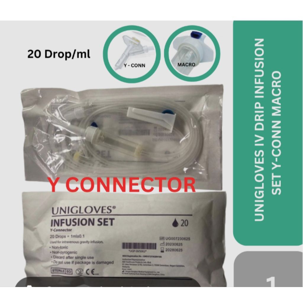 IV infuction set with Y-connector 25pcs | Shopee Malaysia