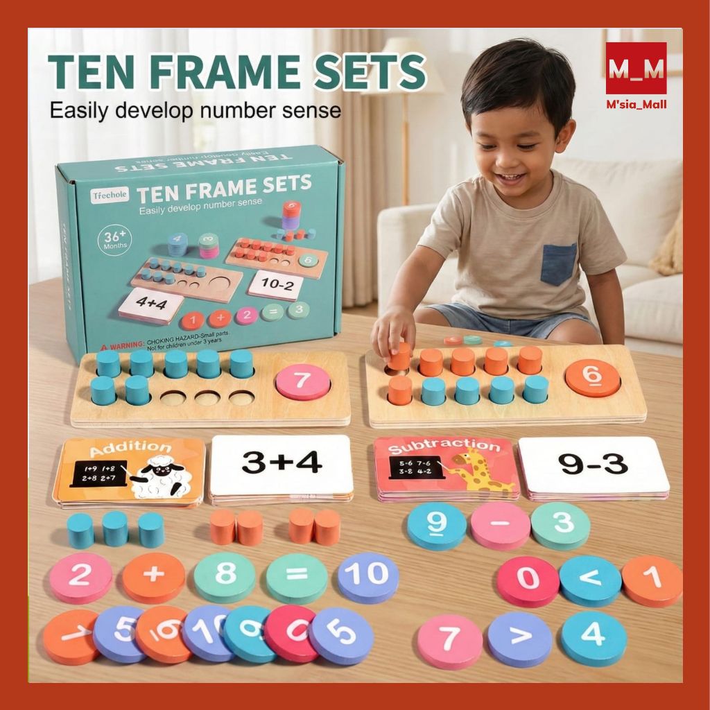 Mathematics Toys Counting Toys Number Math Toys bahan bantu mengajar ...