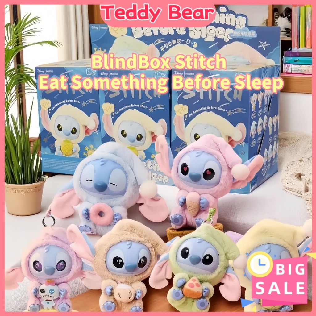 [Fast Delivery]1pcs Stitch Eat Something Before Sleep Blind Box Series ...