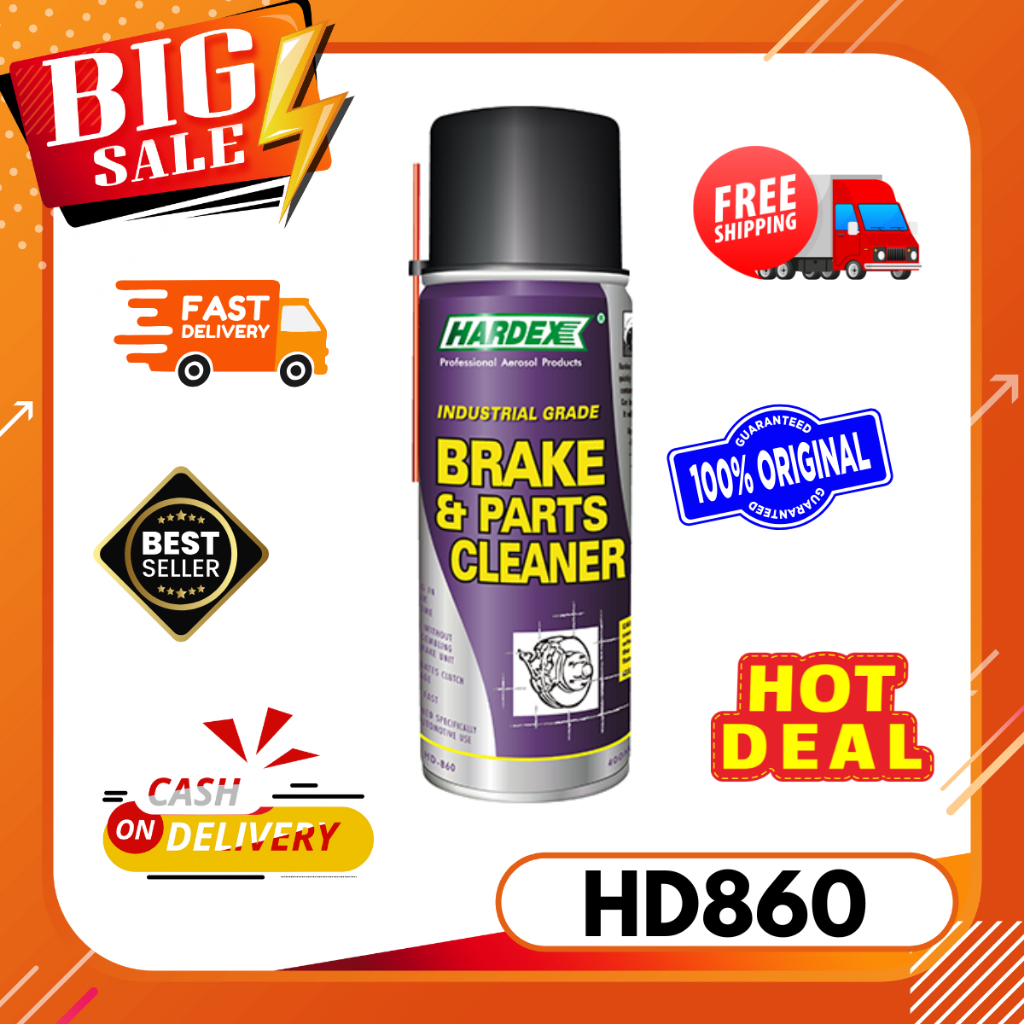 HARDEX Brake & Parts Cleaner | Fast Dry No Residue Spray for Brake Pad ...