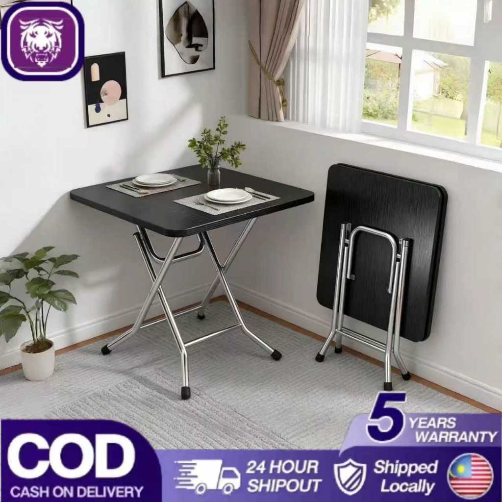 Folding Table Foldable Home Eating Computer Dining Desk Field Light ...