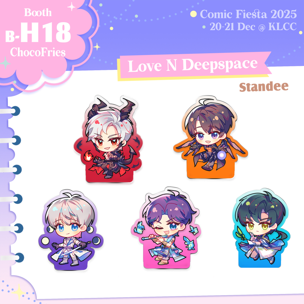 Love and Deepspace Acrylic Block Standee (sylus zayne caleb rafayel ...