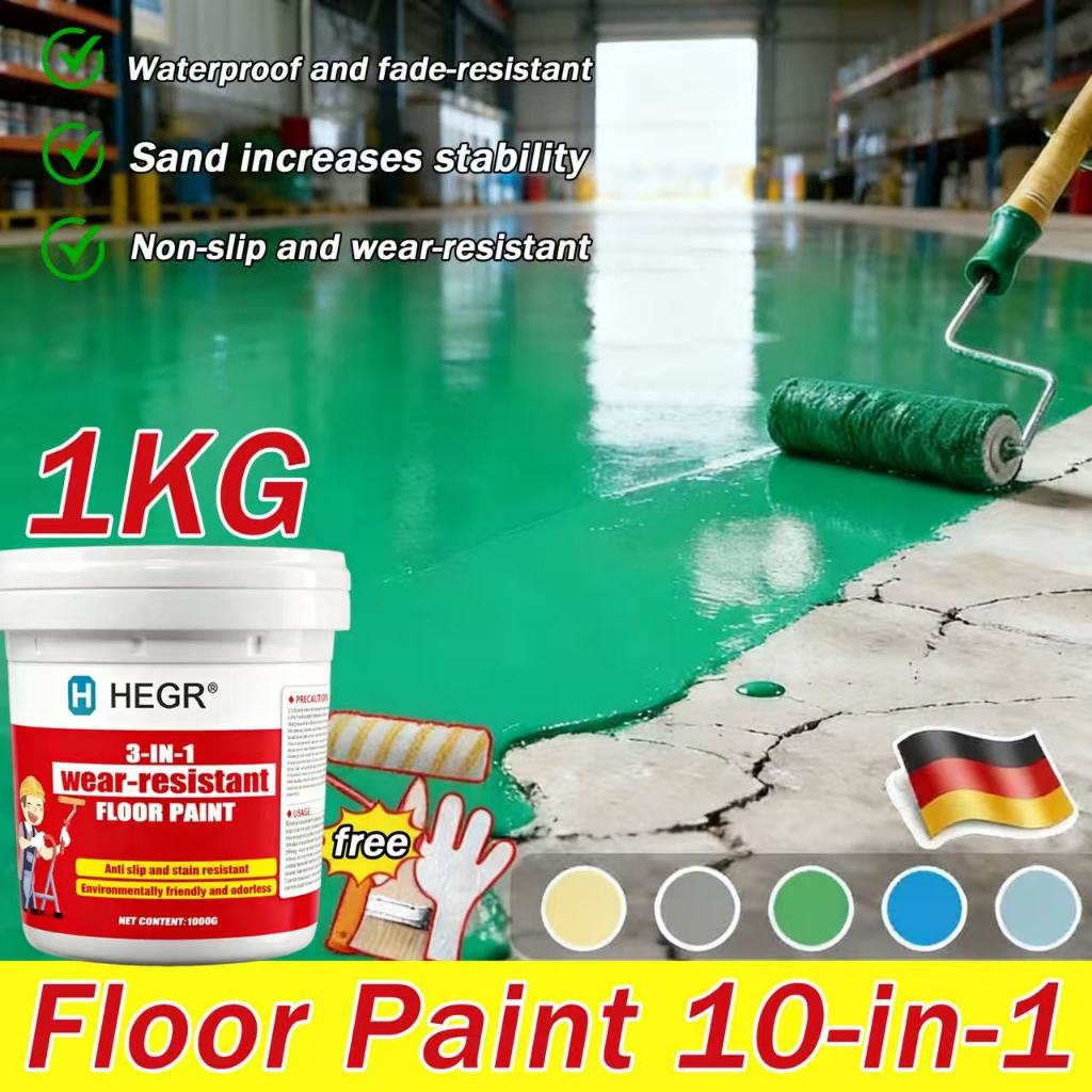 Epoxy Colored Sand Floor Paint self-leveling epoxy floor coating Safe ...