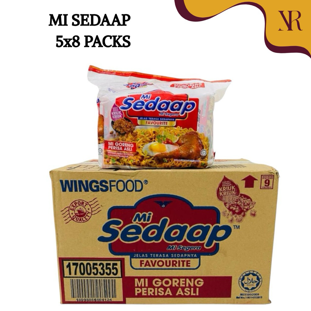 Mi Sedaap Goreng Asli carton (90gx5x8packs)/mi segera/instant noodle ...