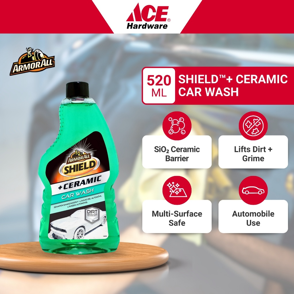 Armor All Shield Ceramic Car Wash SiO2 Shampoo with Shine Technology ...