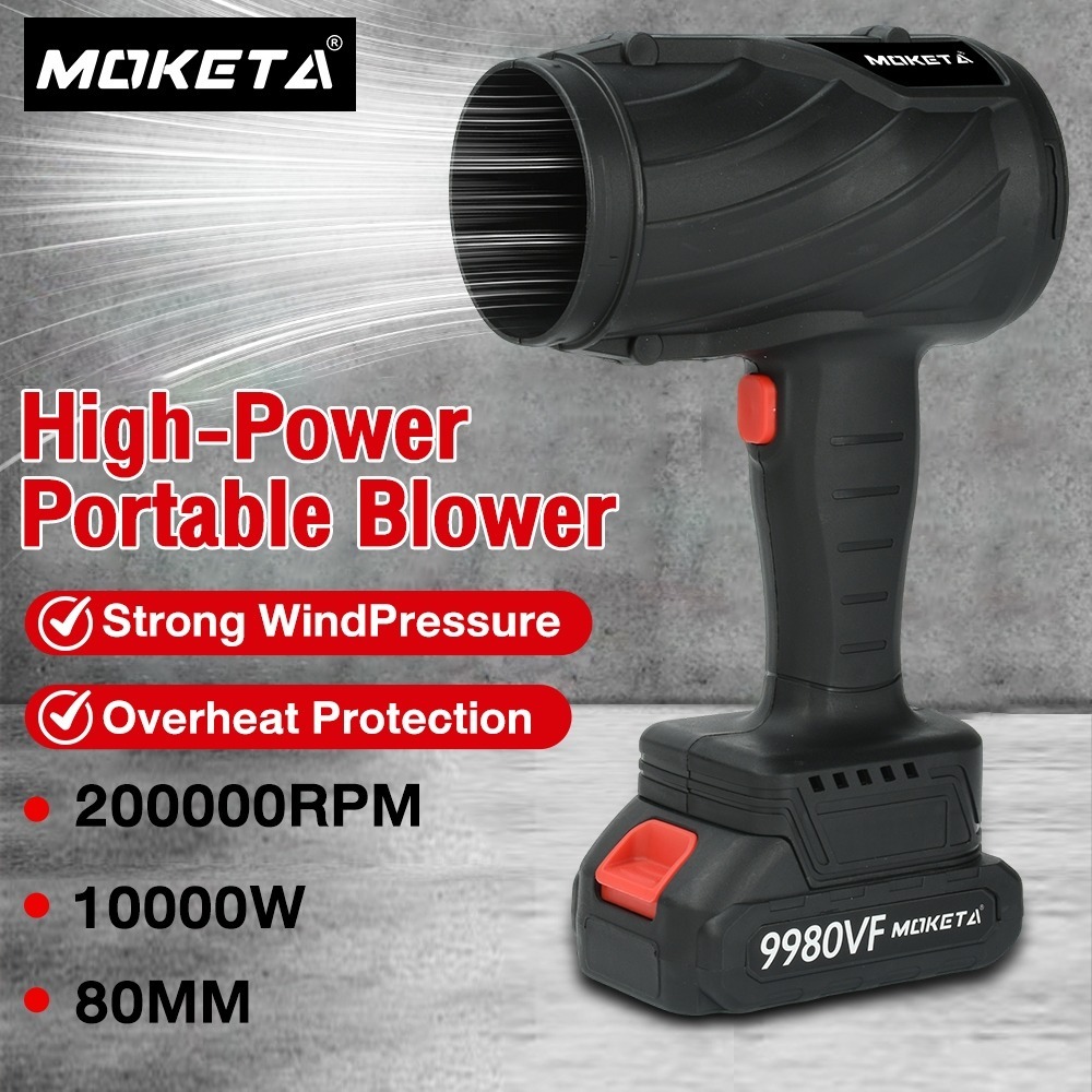 MOKETA Ultra-Violent Turbo Blower Cordless Handheld hurricane snow Leaf ...
