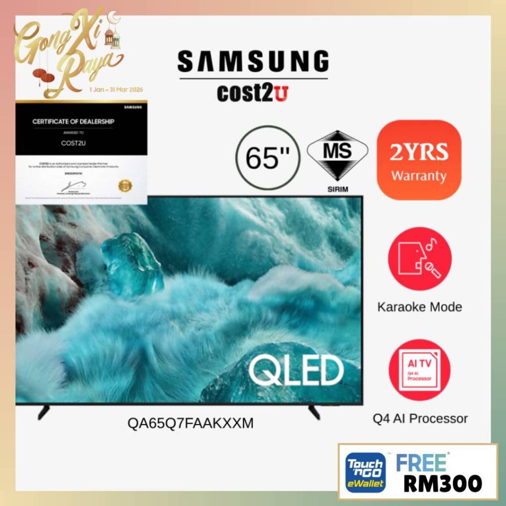 Samsung (55"/65") Q70D Q7F QLED 4K Smart AI TV | QA65Q7FAAKXXM ...