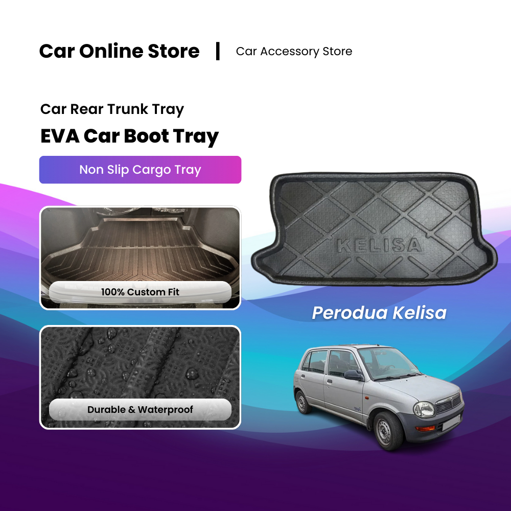 Car Boot Tray For PERODUA KELISA EVA Copolymer Trunk Tray Luggage Cargo ...