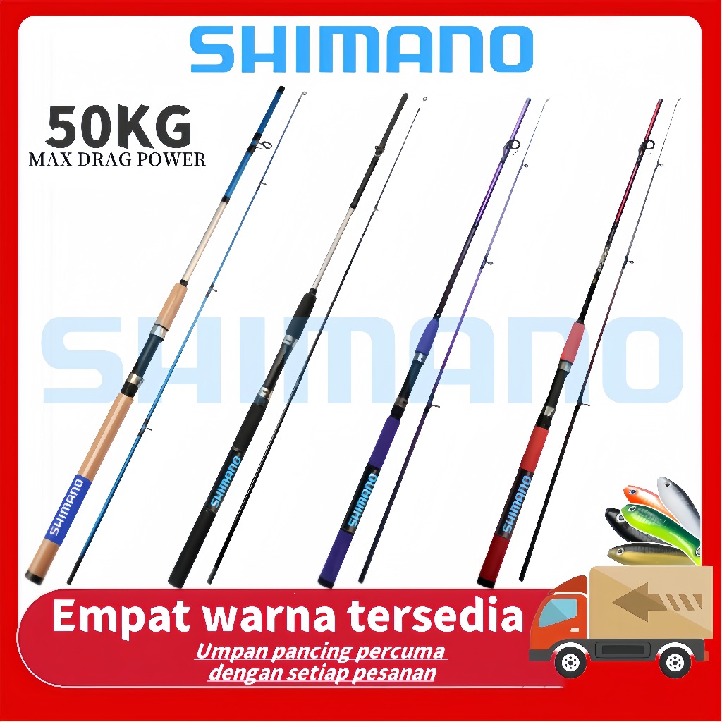 Shimano Fishing Rod Casting Joran Pancing Rod Spinning Rod Pancing ...