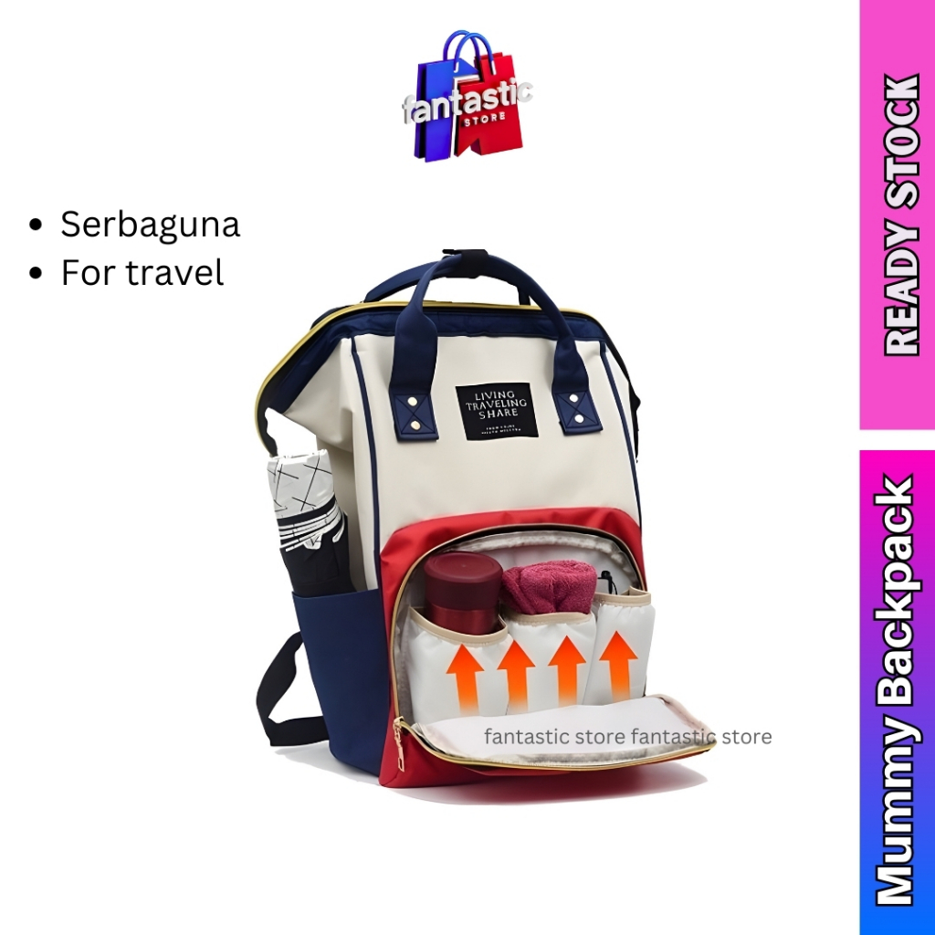 Beg Ibu dan Anak Mummy Diaper Baby Backpack Travel Bag Mother Bag Bag ...