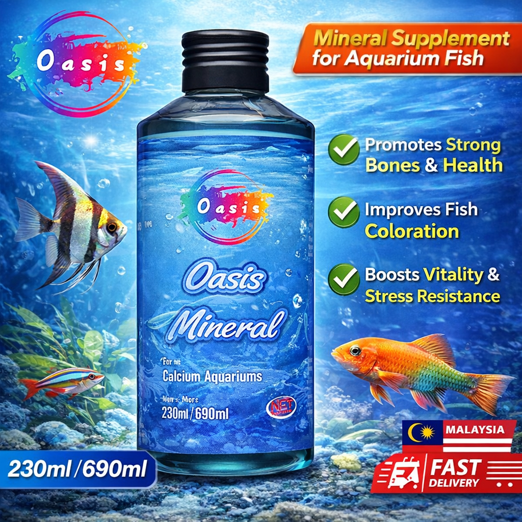 Oasis Mineral Vitamins for Aquarium Fish – Mineral & Trace Elements for ...