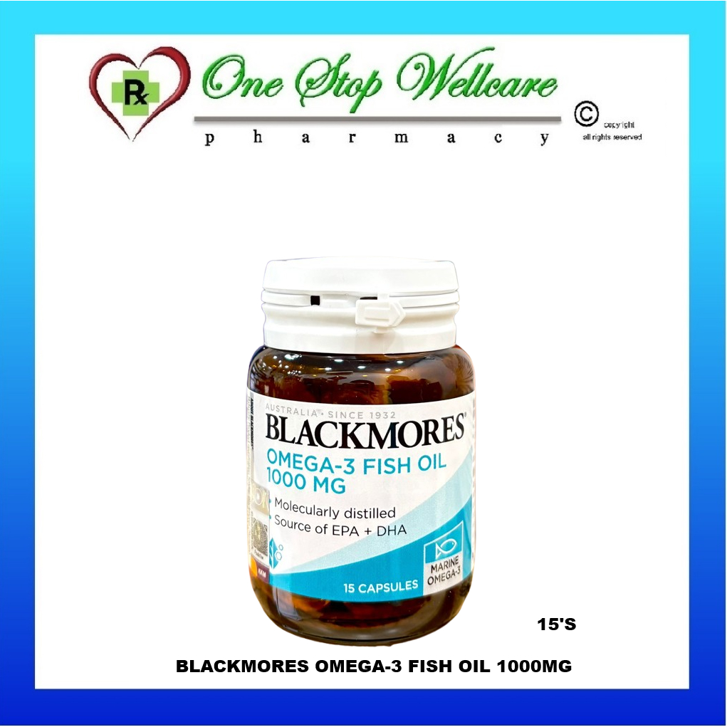 BLACKMORES OMEGA 3 FISH OIL 1000MG 15'S (EXP:11/2026) | Shopee Malaysia