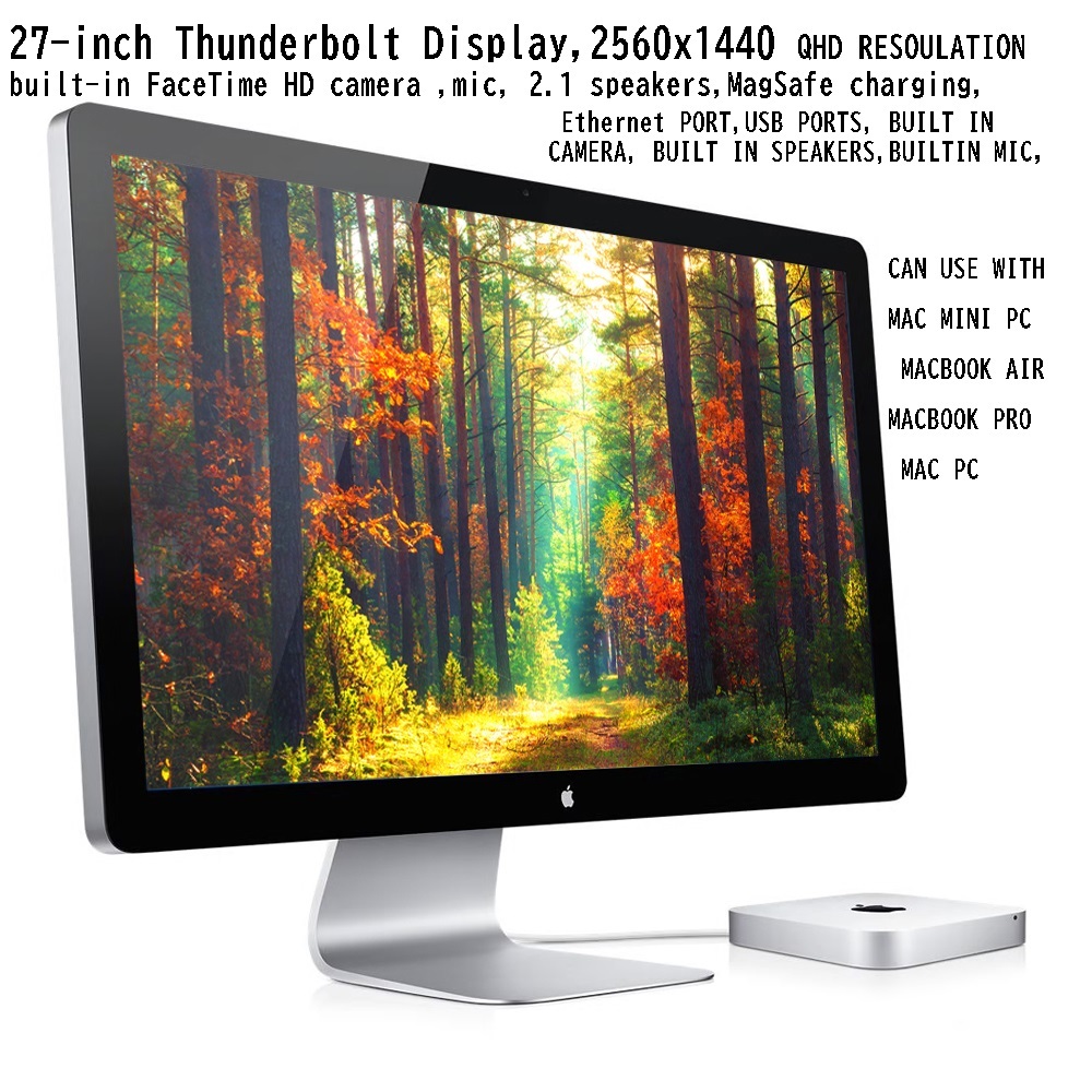 QHD RESOULATION SCREEN A1407 27-inch Thunderbolt Cinema Display LED ...