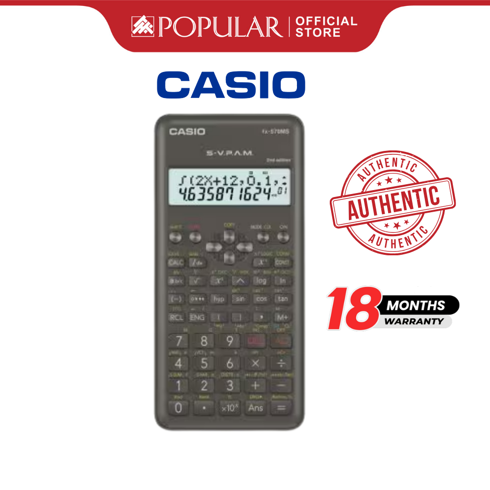 (Original Set) CASIO FX-570MS-2 Scientific Calculator (2nd Edition ...