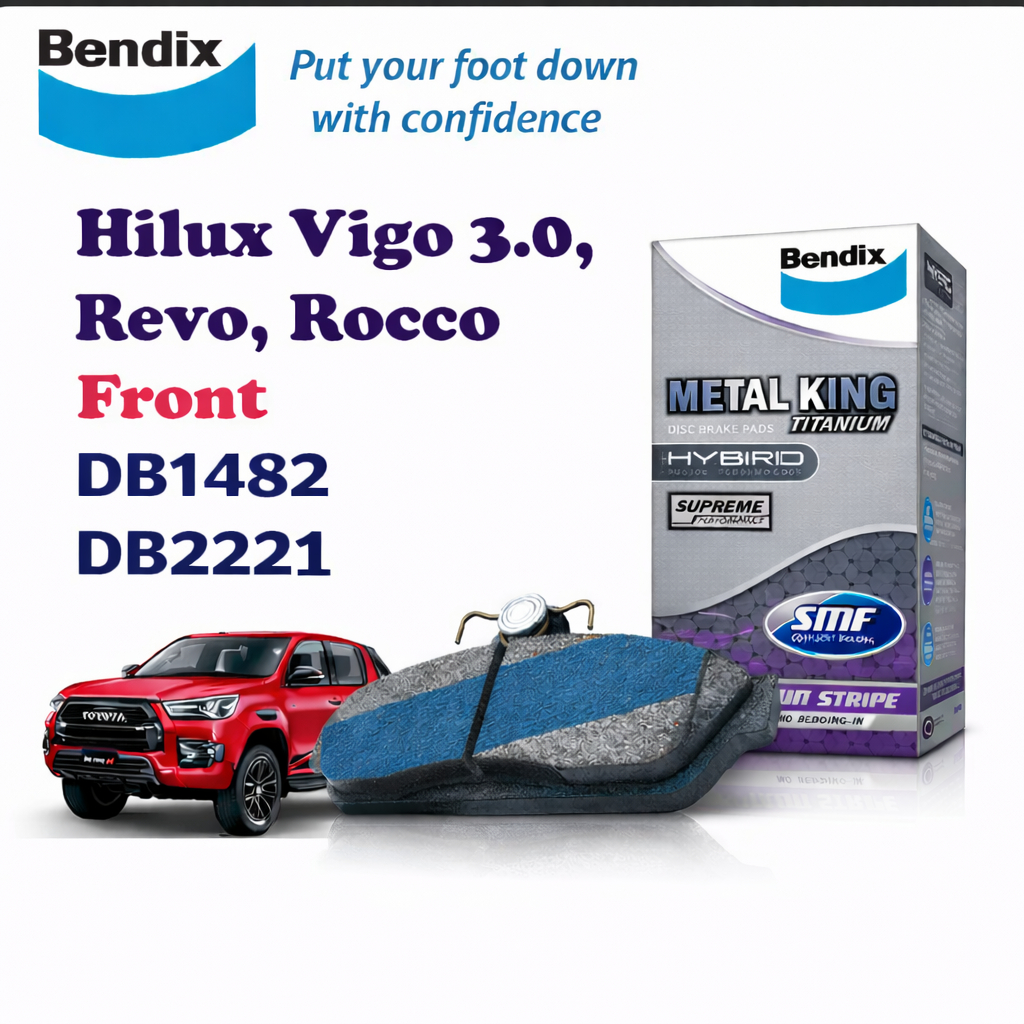 Hilux Vigo 3.0, Revo, Roco GUN125 GUN126, FORTUNER TGN156 Bendix Metal ...