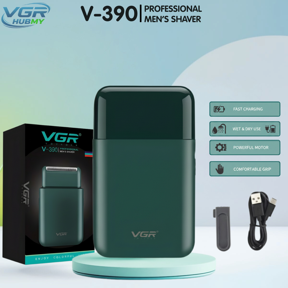 VGR V-390 PROFESSIONAL MENS ELECTRIC SHAVER RECHARGEABLE CORDLESS RAZOR ...