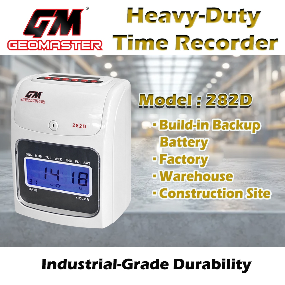 Geomaster 282D Analog Time Recorder Punch Card Machine (Industrial ...