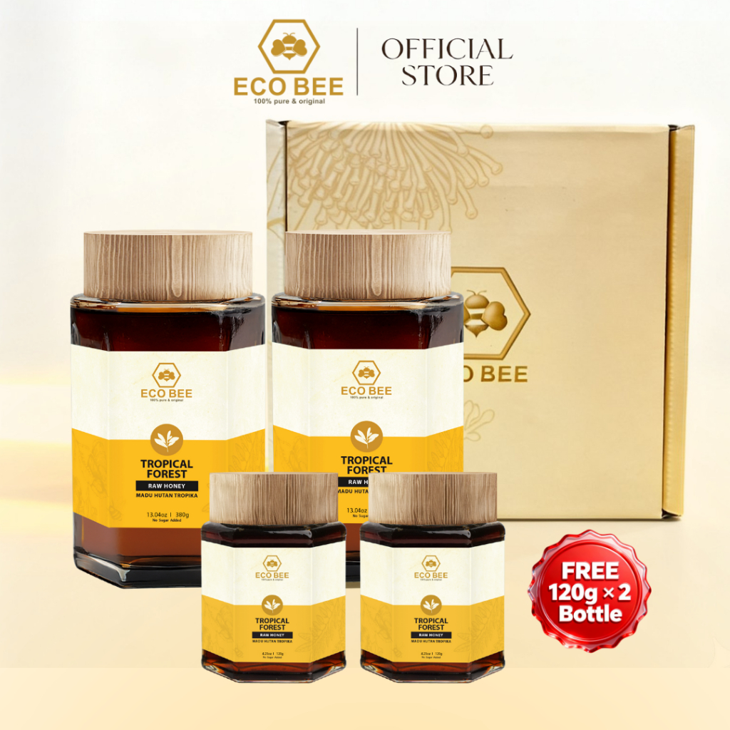 ECO BEE Tropical Forest Raw Honey (380g/120g) | Shopee Malaysia