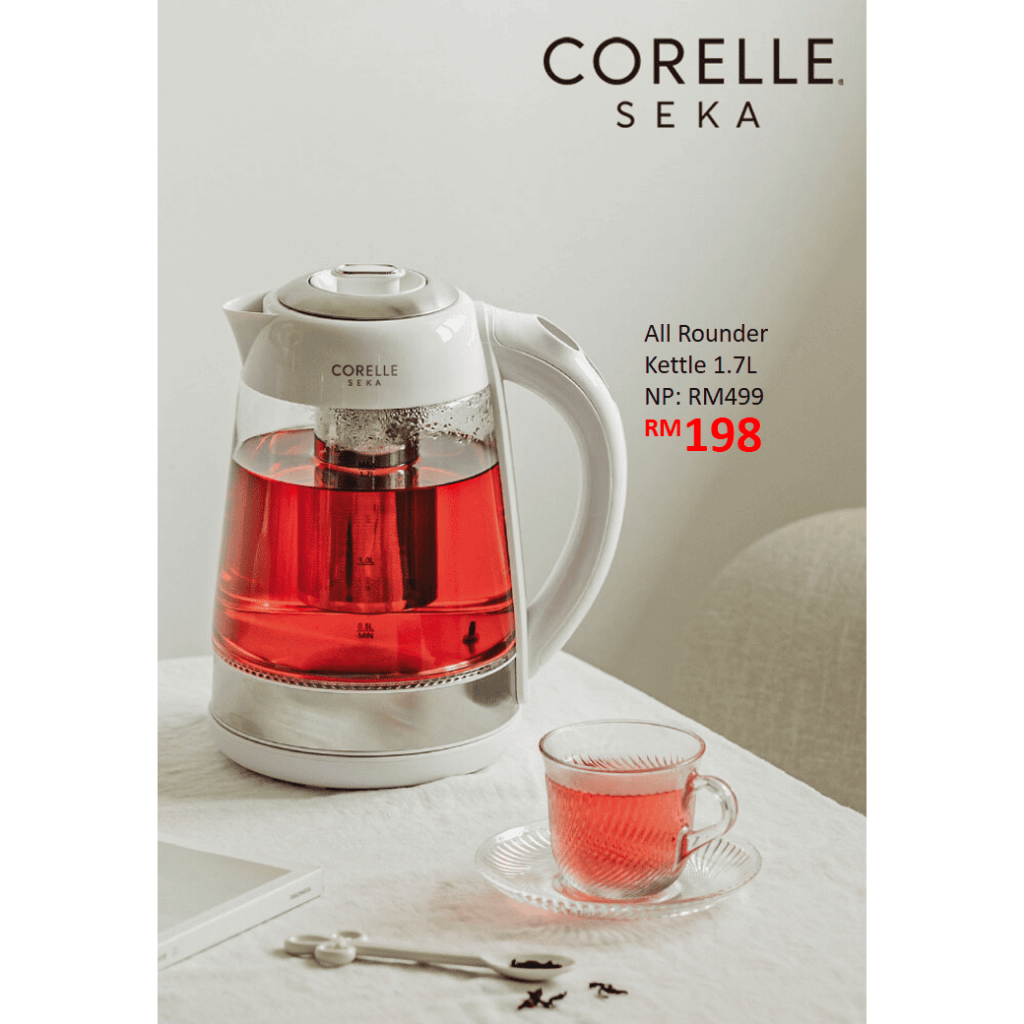 CORELLE SEKA 1.7L All Rounder Kettle HHB8705DT | Shopee Malaysia