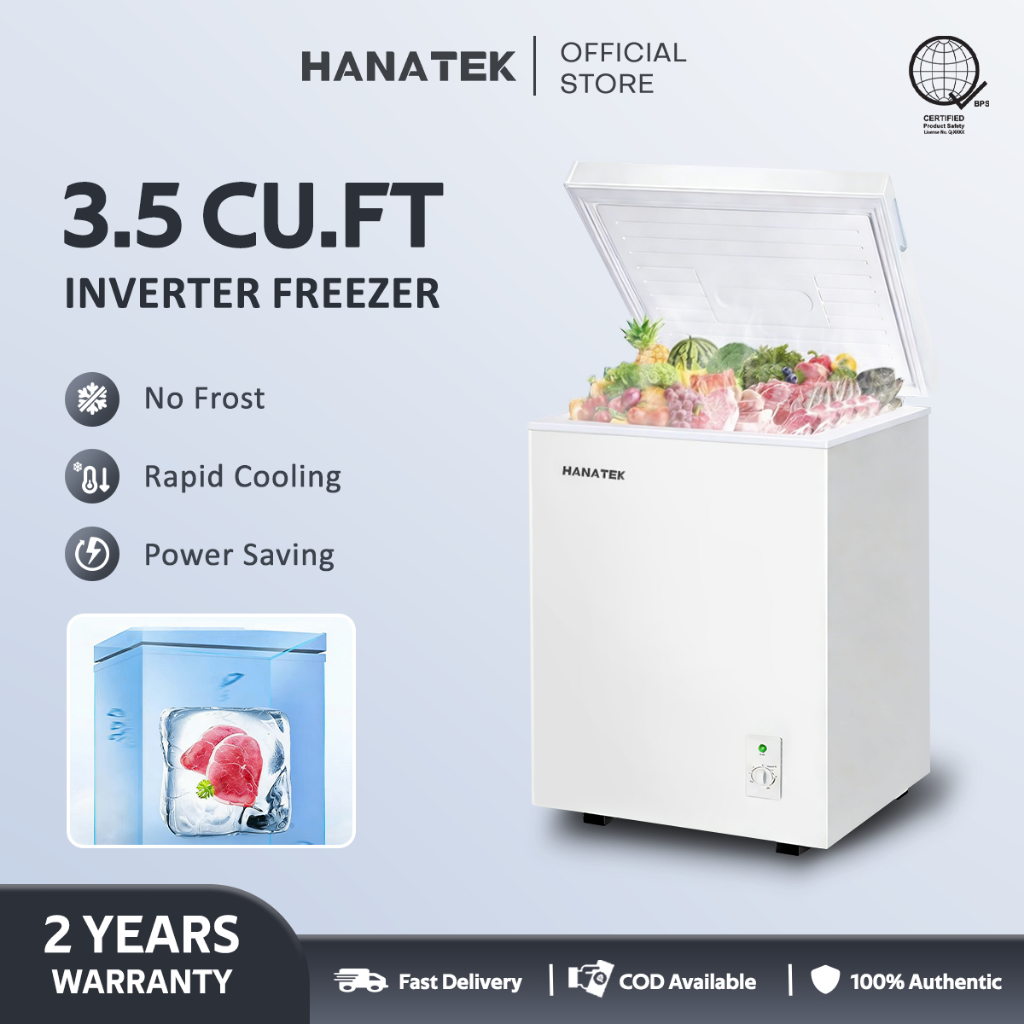 HANATEK Freezer Inverter Chest Freezer Refrigerator Mini Freezer ...