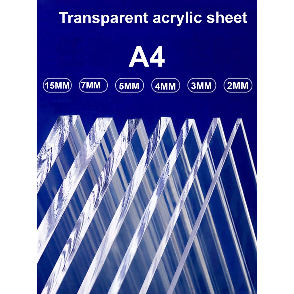 A4 Acrylic Sheet 2mm 3mm 5mm 7mm | Clear Perspex Board for Photo Frames ...
