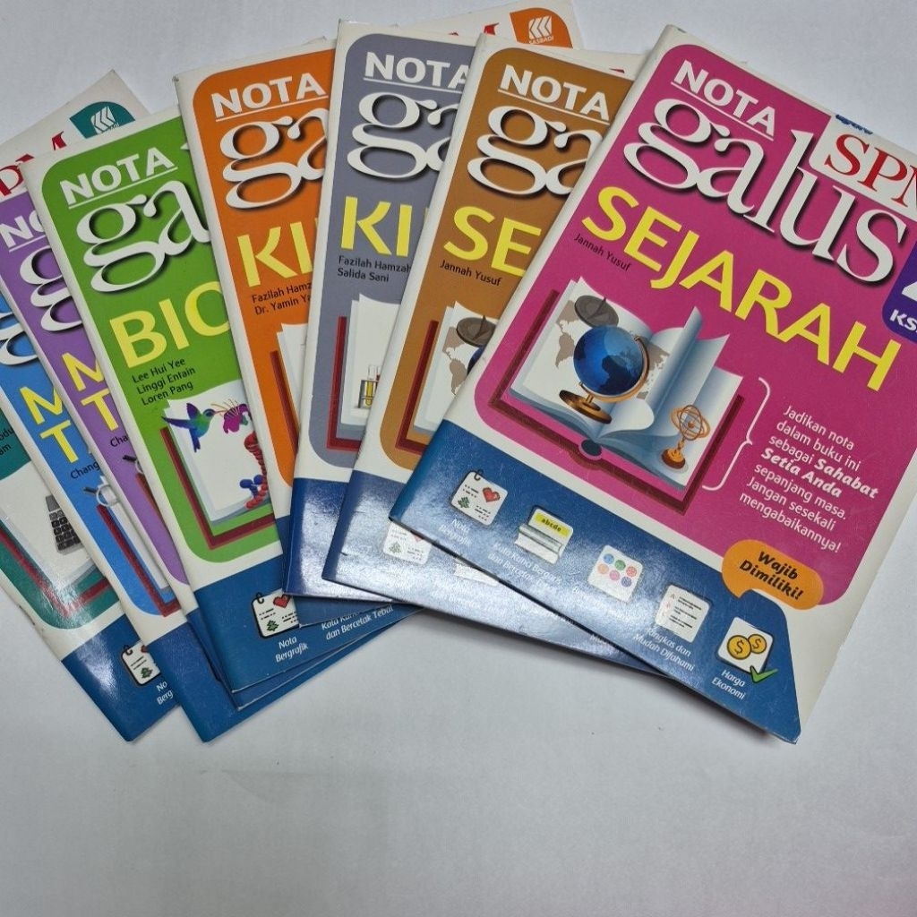 Preloved Nota SPM galus Tingkatan 4 ,Tingkatan 5 Kimia Biologi ...