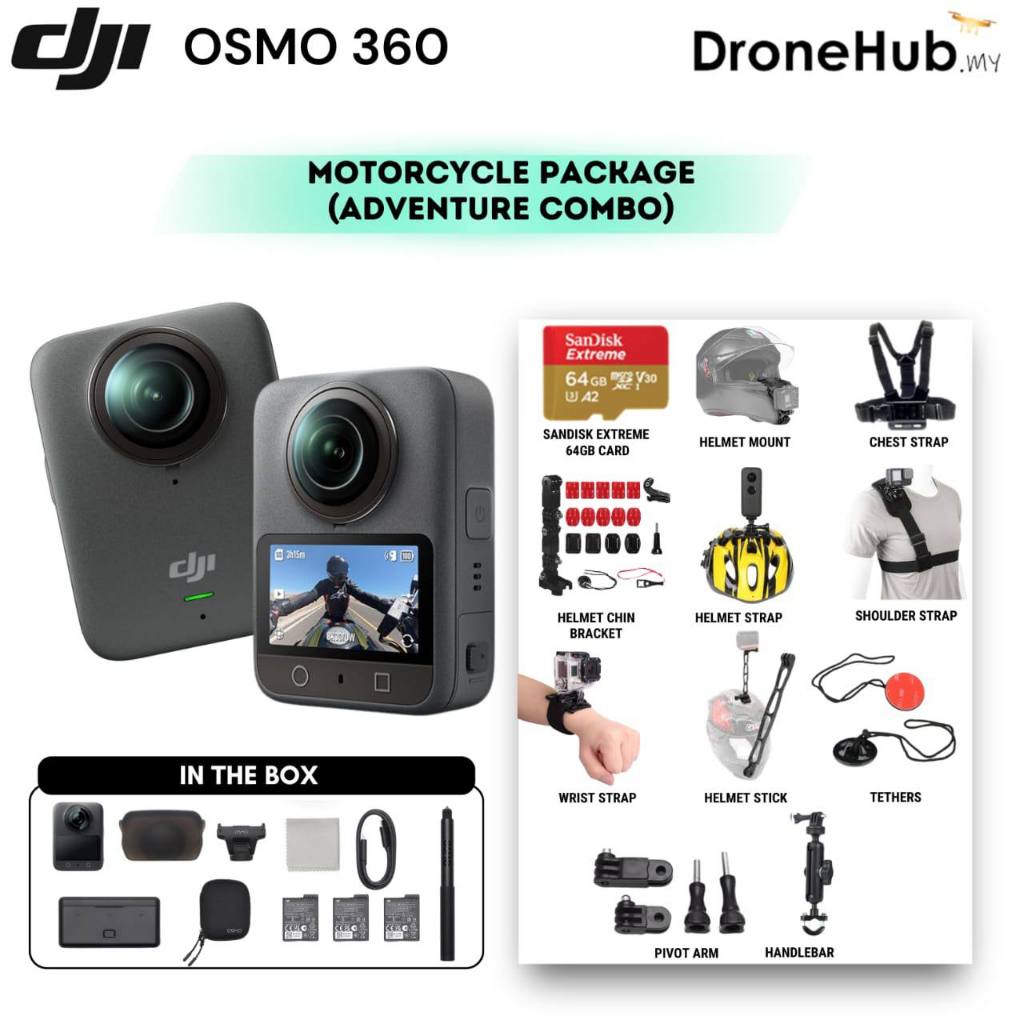 DJI Osmo 360 - 8K Revolutionary 360° Camera | 1-Inch 360° Imaging | 100 ...