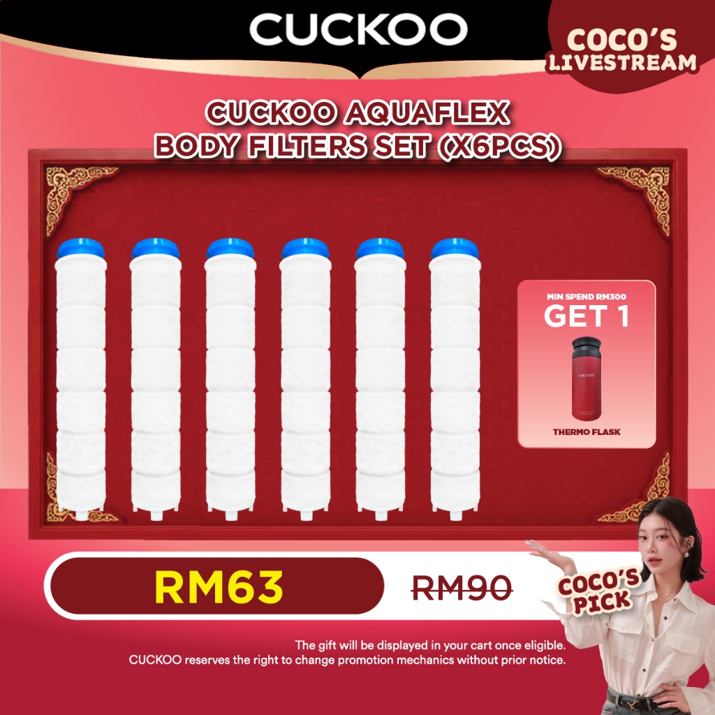 [Coco's Pick] CUCKOO AquaFlex Filtered Shower Head Filter Set - Body ...