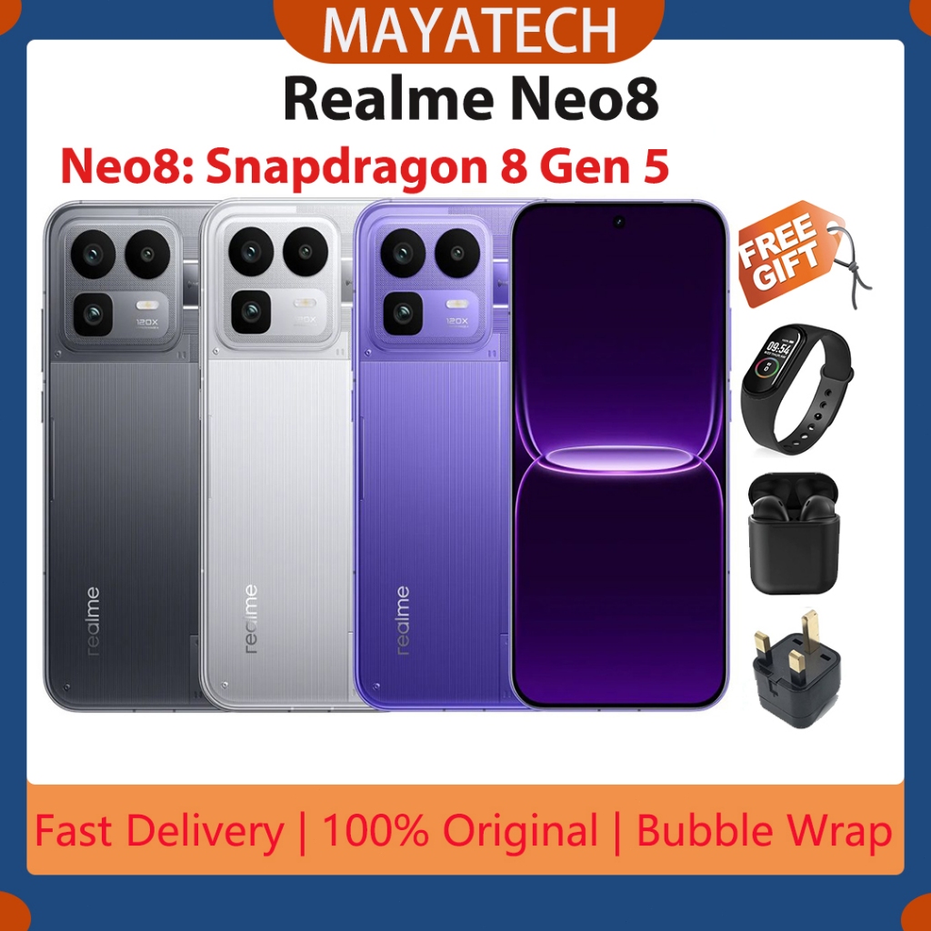 【Brand New】New Realme Neo8 Snapdragon 8 Gen 5 6.78 inches 8000 mAh ...