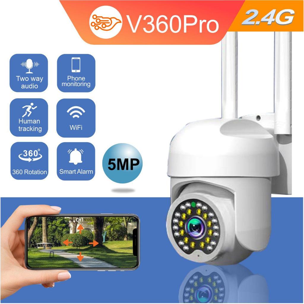 V360 Pro Kamera Keselamatan Luar 36LED CCTV 1080P Putar 360 Darjah Wifi ...