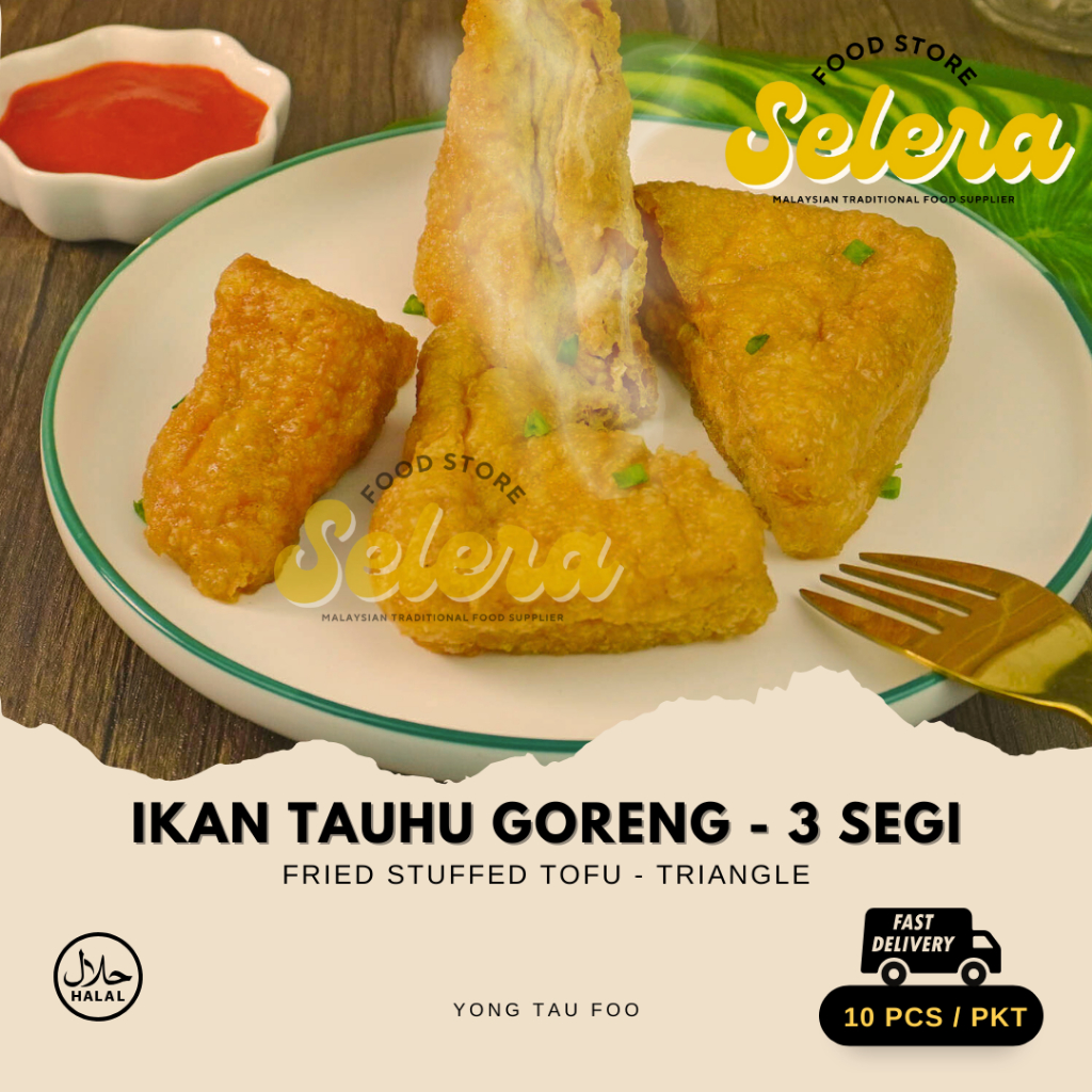 【SELERA】CCF - YONG TOPOK ISI IKAN (3 SEGI) | 10pcs | HALAL | YONG TOW ...