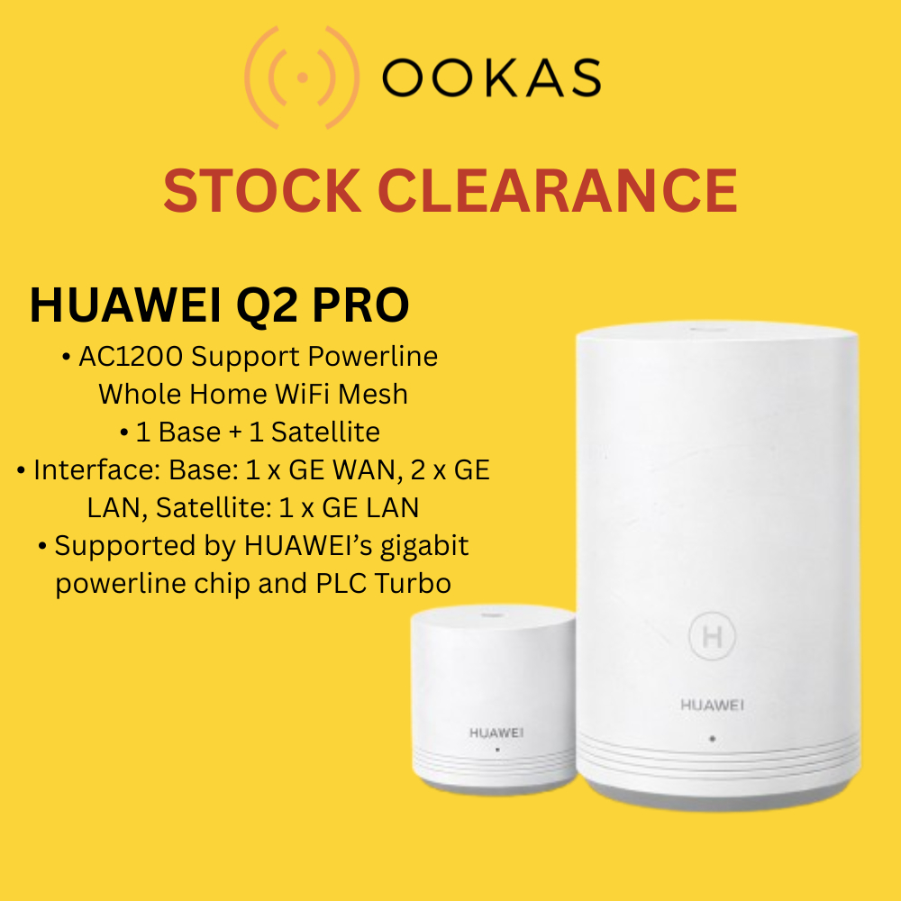 HUAWEI WiFi Q2 Pro AC1200 Mesh Router | PLC Powerline Whole Home WiFi ...