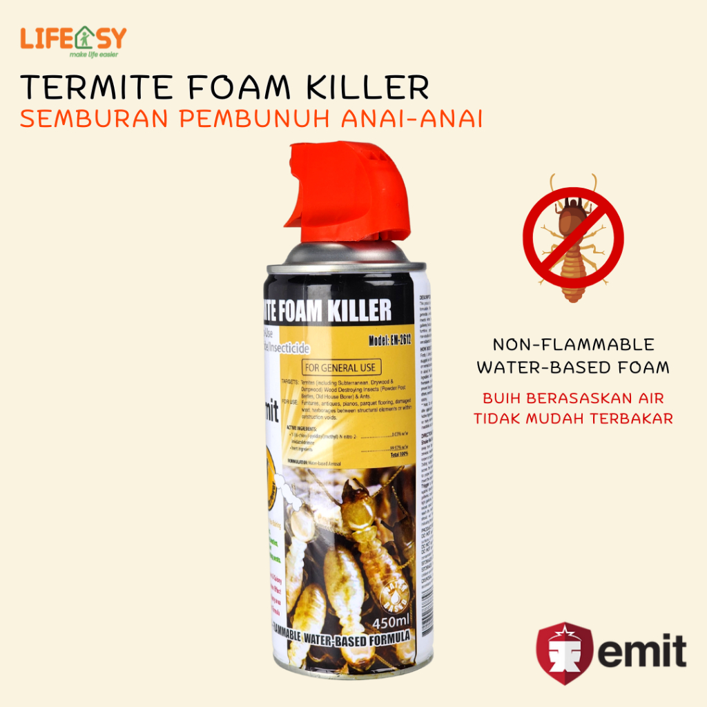 EMIT Termite Foam Killer Spray 450ML | Shopee Malaysia