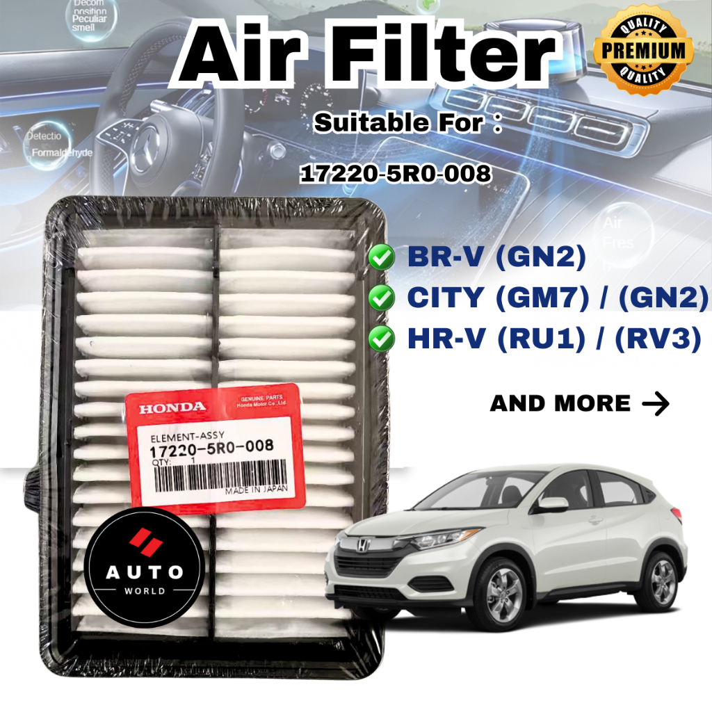 AIR FILTER HONDA CITY T9A/JAZZ T5A/HRV 1.5 T7A ( GM6 HYBRID ) CITY GN2 ...