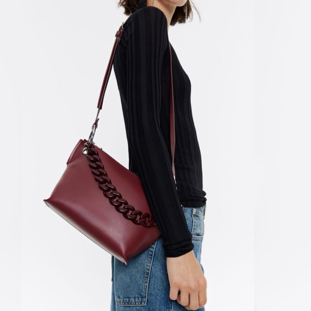 Spanish Design B/L Medium Sling Crossbody Satchel Bag - Genuine Leather ...