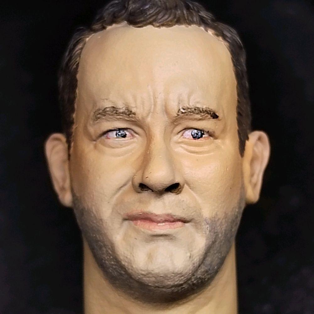 1/6 Scale Painted Head Sculpt Tom Hanks Saving Private Ryan Captain ...