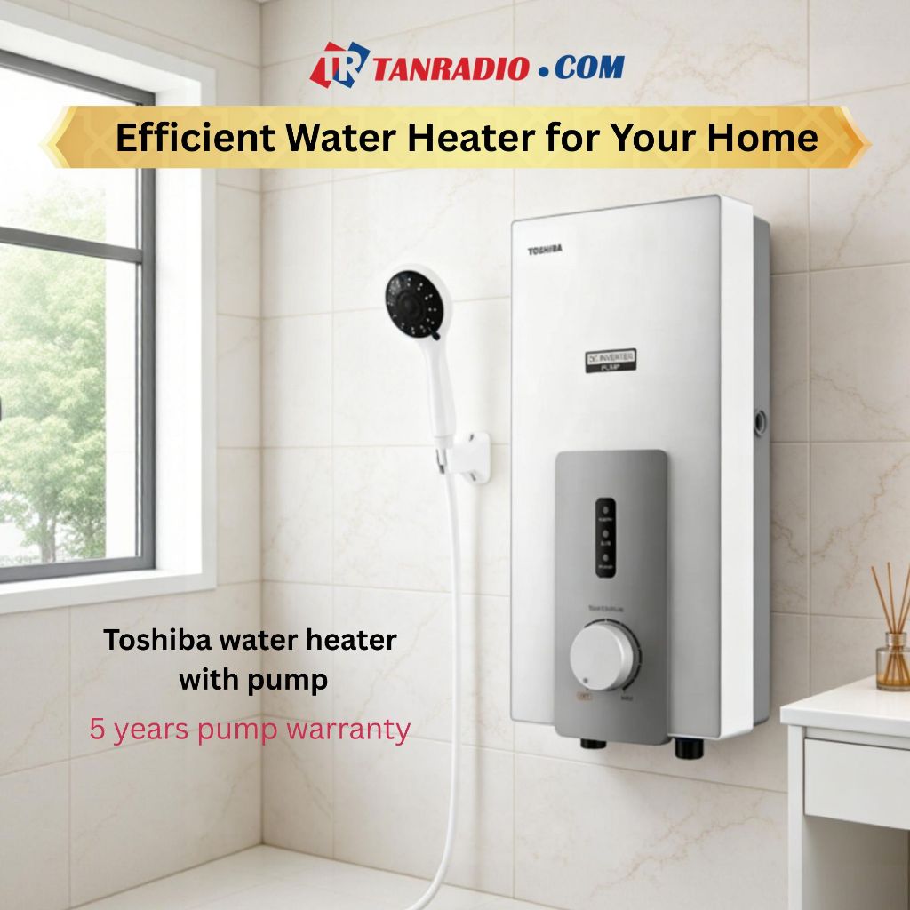 Toshiba Haier DC PUMP Water Heater With Home Shower - DSK38S3MW ...