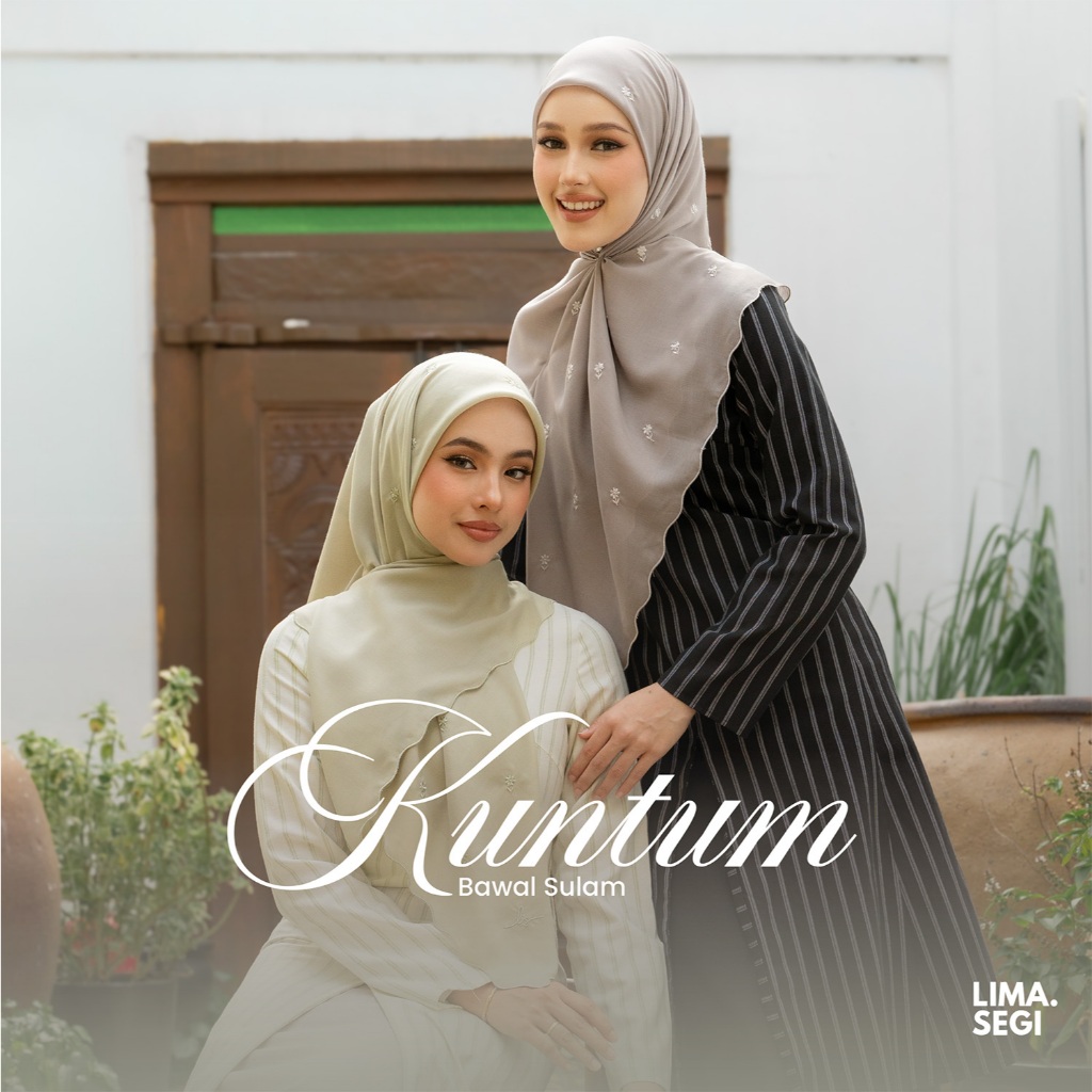 Kuntum By Lima Segi - Bawal Sulam Bunga Tabur | Shopee Malaysia