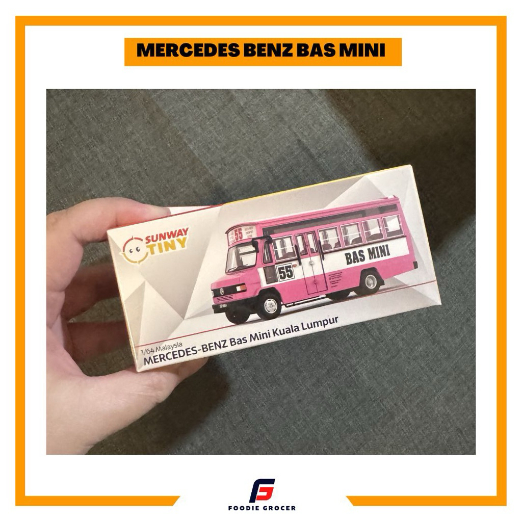 Sunway Tiny 1/64 Mercedes Benz Bus Mini Bas Sekolah Diecast Body Bas ...
