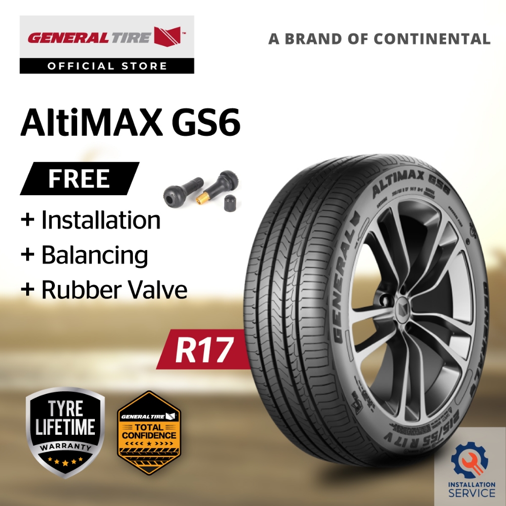 General Tire AltiMAX GS6 R17 215/50 215/55 225/55 (with installation ...