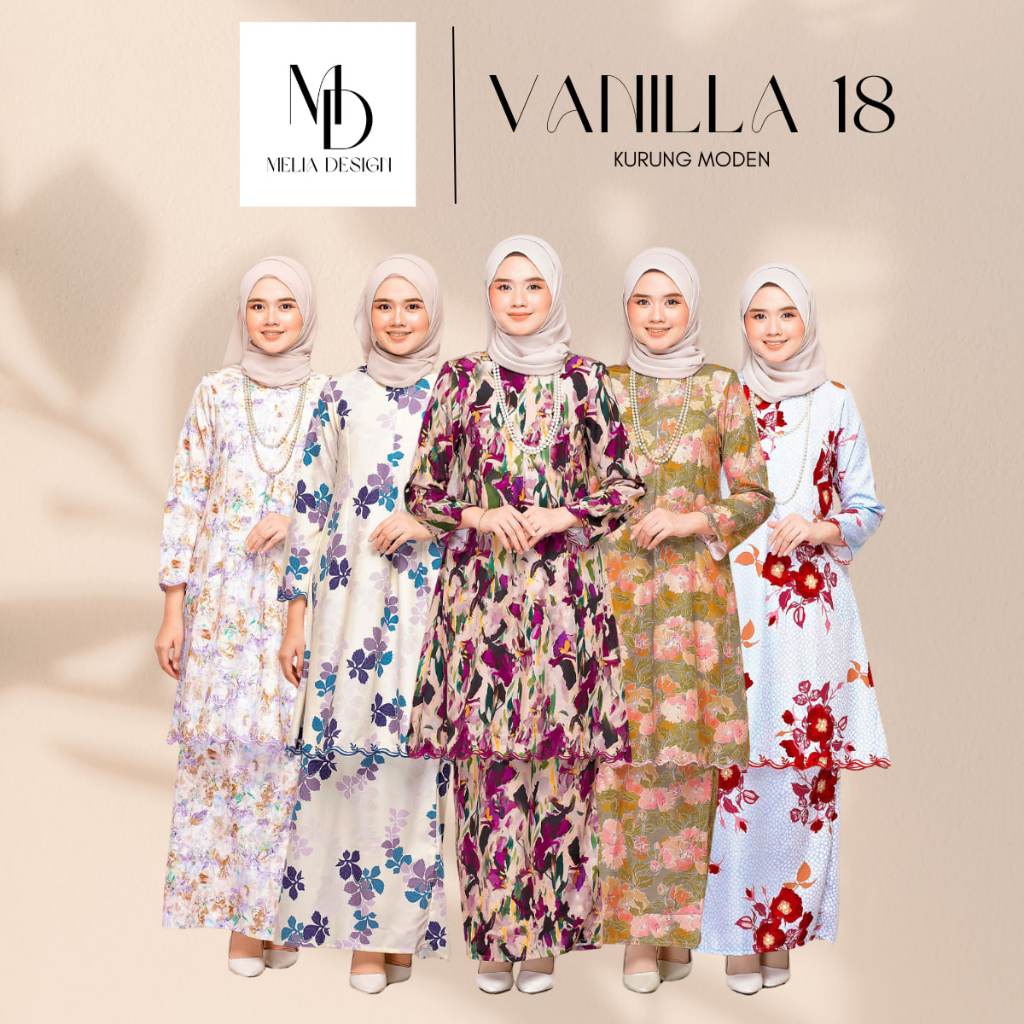 MODEN VANILLA 18 BY MELIA DESIGN SULAM BIKU JACQUARD SILK PREMIUM ...