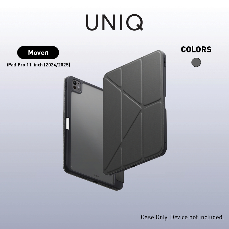 UNIQ Moven case for iPad Pro 11" 5th Gen M4 | M5 Chip 2024 2025 Grey ...