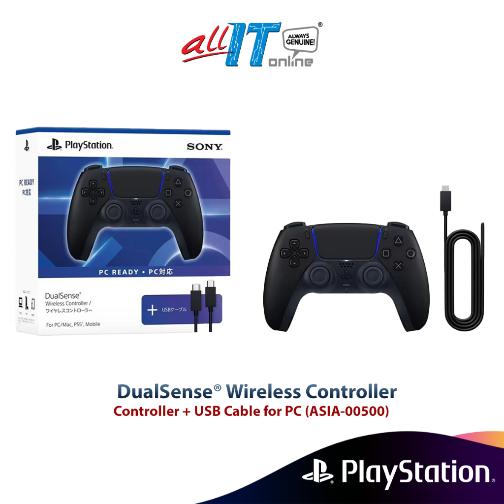 Sony Playstation PS5 WL DualSense Controller + USB Cable for PC (ASIA ...