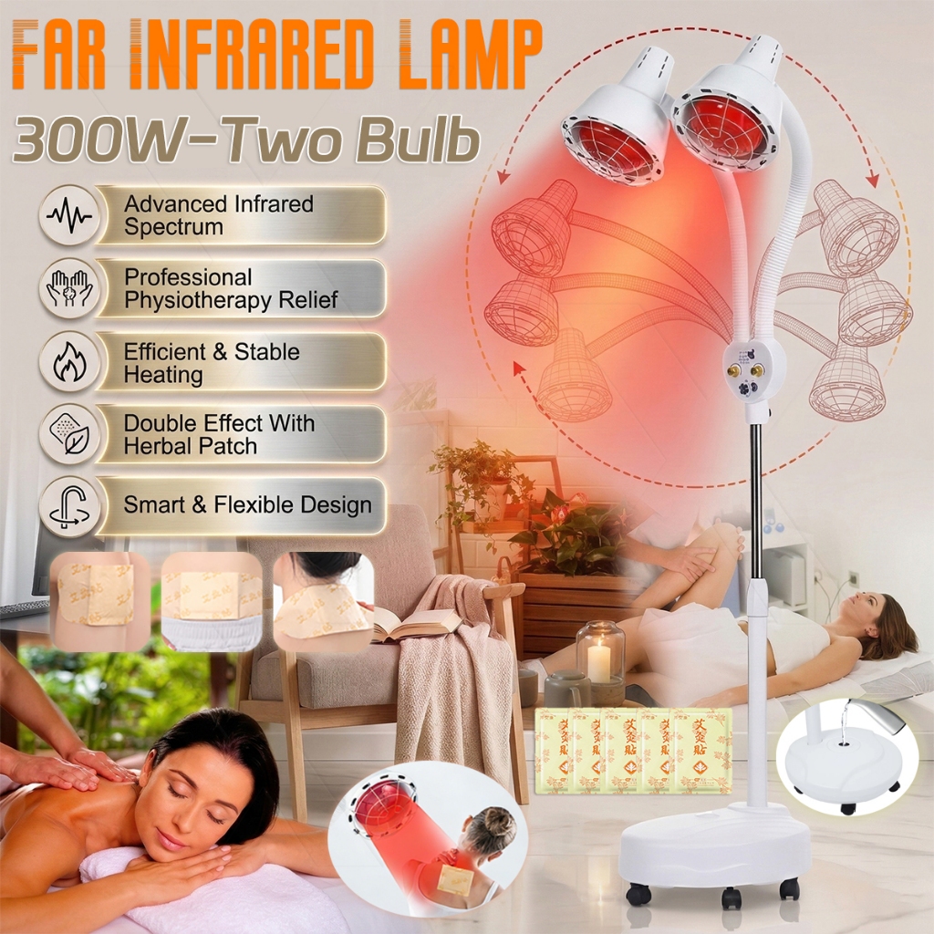 Lampu Infrared Terapi Berdiri Far Infrared Therapy Heat Lamp Beauty ...